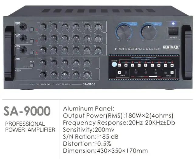 Outdoor BT Karaoke Mixer Power Amplifier for Concerts