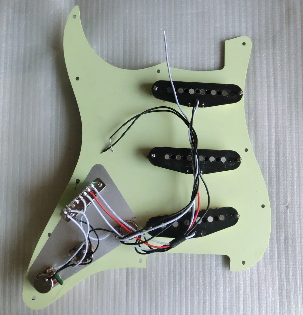 Guitar Prewired Loaded Mint Green Pickguard with Alnico V
