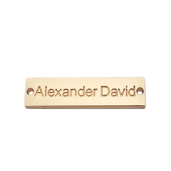 Customized Supplier Engraved Brand Logos Metal Label Tag Plate For ...