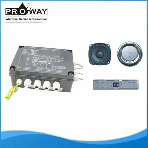Multi-function Spa Bathtub Control Panel Grey Massage Bathtub ...