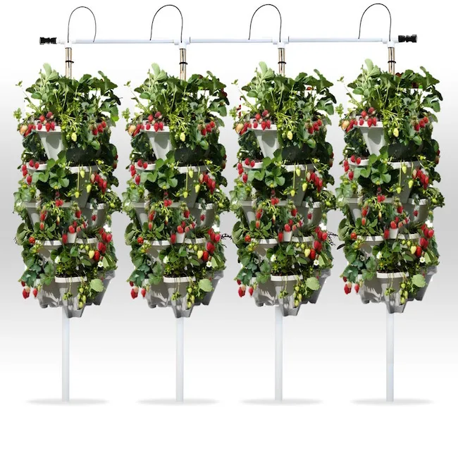 Greenhouse Commercial Vertical Stacked Planters Grow Tower for ...