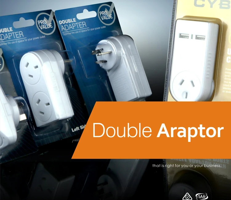 Australia Double Adaptor Vertical| Alibaba.com