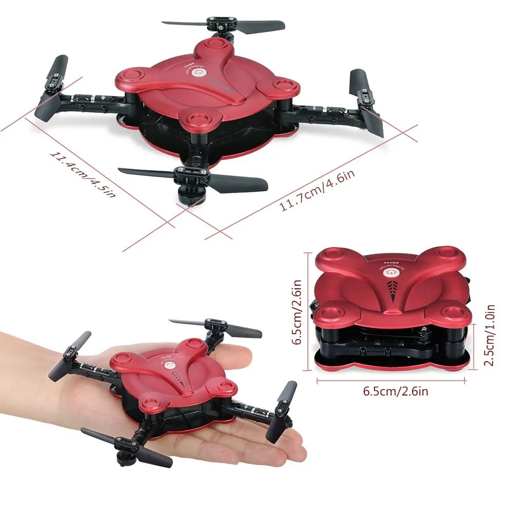 FQ777 FQ17W Mini WiFi FPV Foldable Pocketable Drone 0.3MP Camera