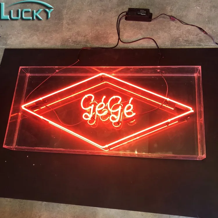 Custom Real Glass Neon Light Sign Hamburger Sign Handmade Glass Tube ...