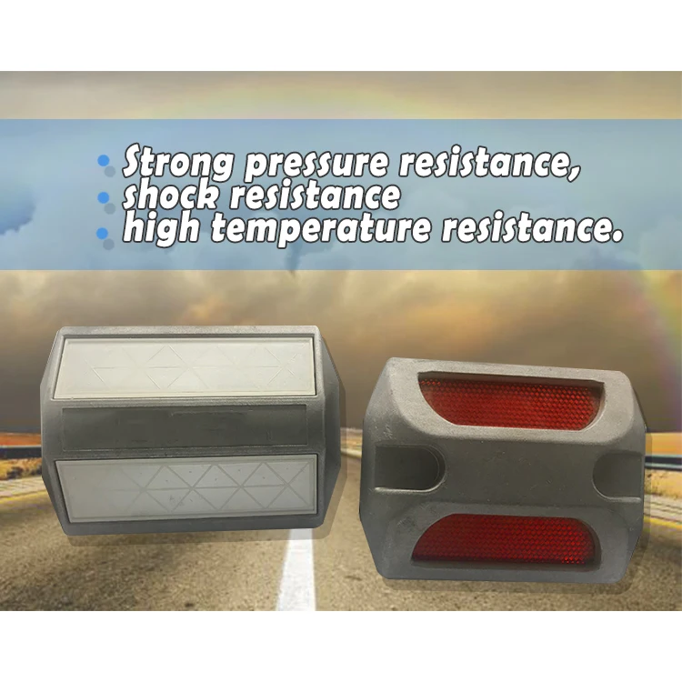 Aluminum Reflective Warning Traffic Light Road Marking Raised Reflector ...