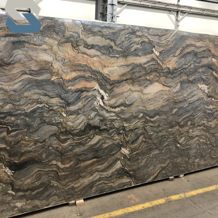 Natural Explosion Blue Quartzite Slabs For Kitchen Countertops ...