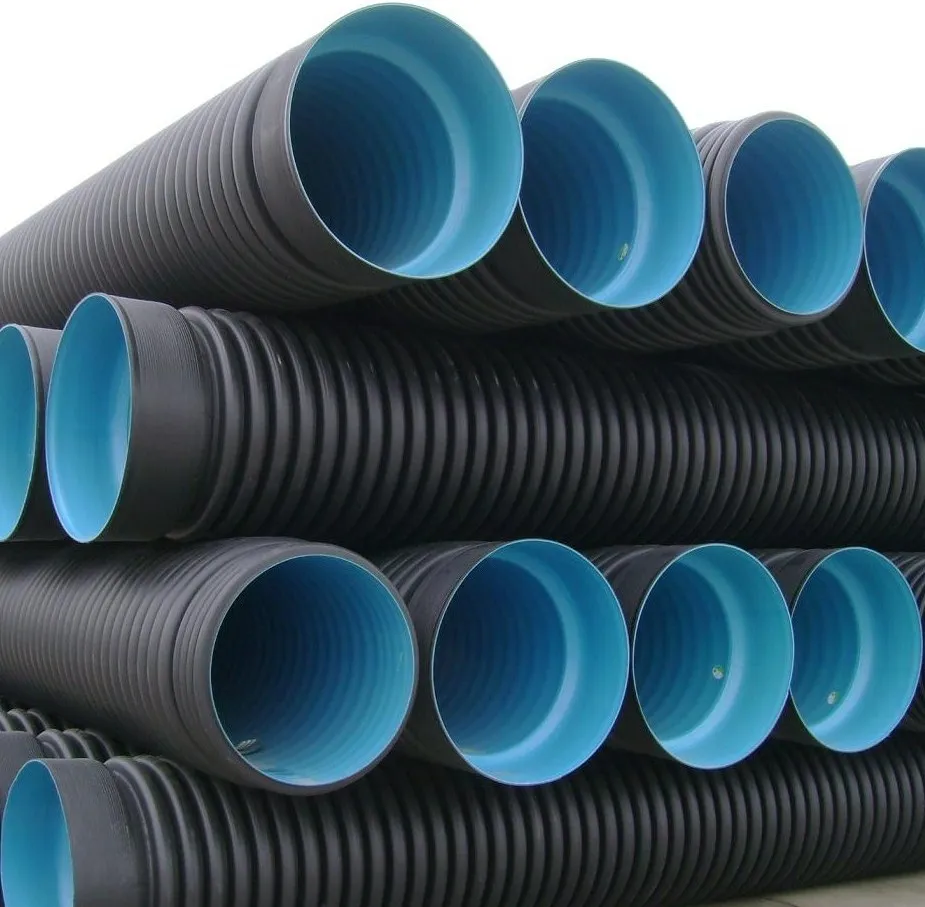 Sn8 Hdpe Twin Wall Corrugated Drainage Pipe Black For Stormwater Drainage Pipe - Buy Twin Wall ...