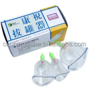 Kangzhu Curved Vacuum Cupping Set - 3 Transparent Cups