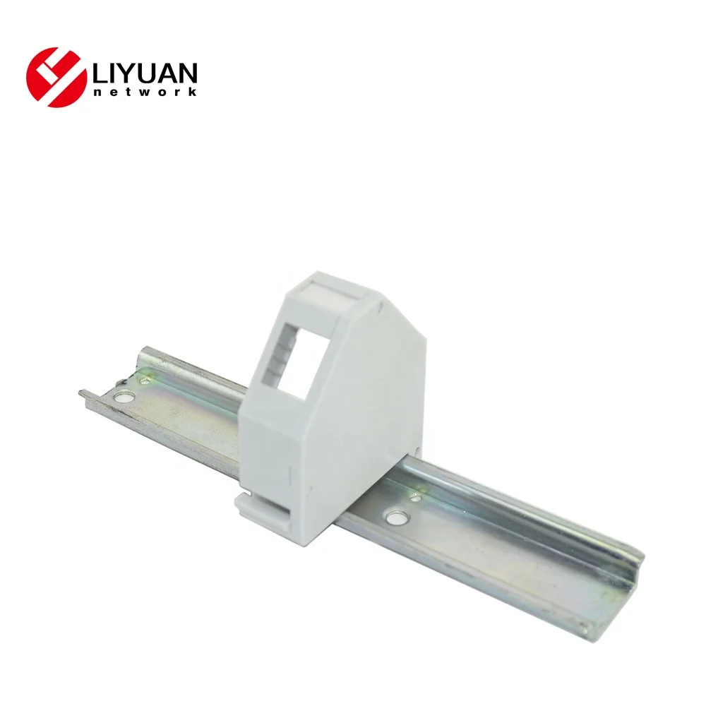 Industrial Grade RJ45 Keystone Outlet - DIN Rail Holder