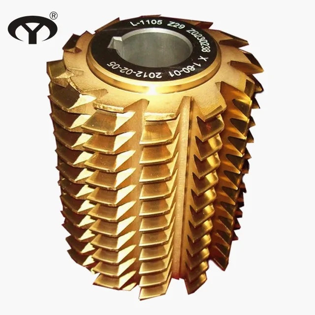 Hss Dp4 Gear Hobbing Cutter,Module Gear Cutter With Tin Coating - Buy ...