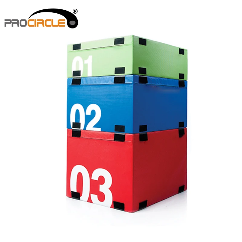 Colorful Multifunctional Foam Plyo Boxes Sets for Training