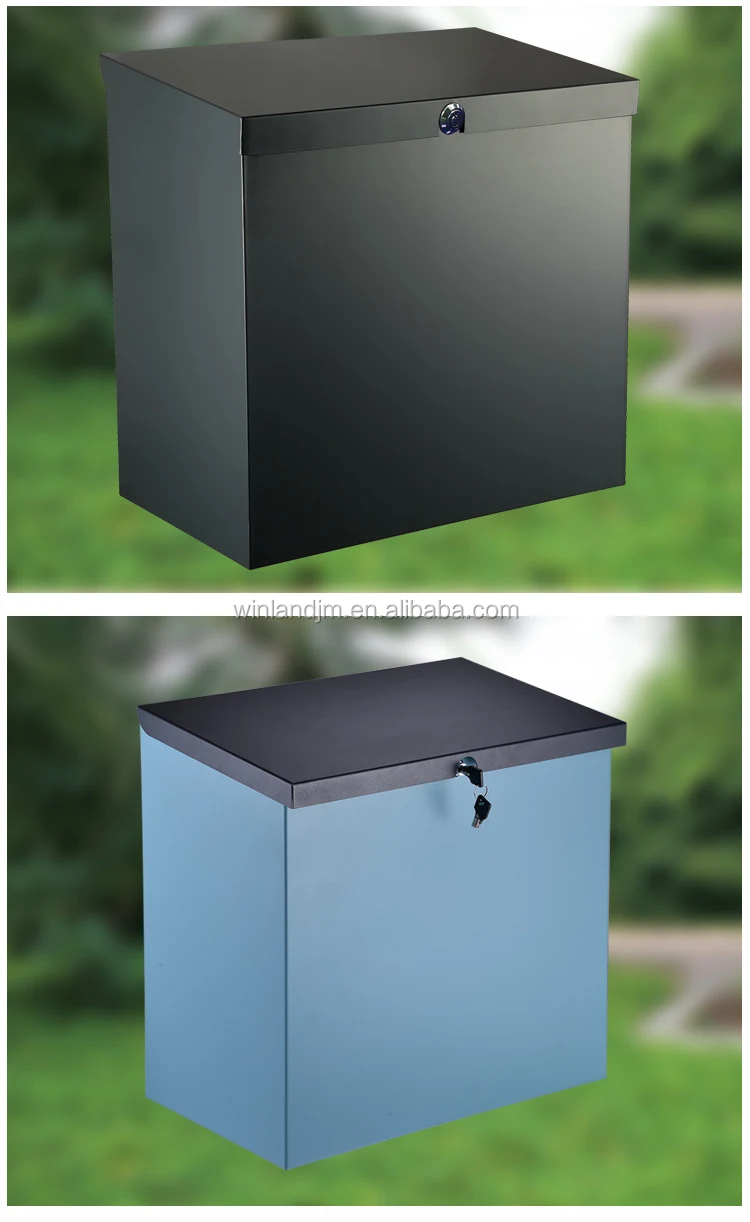 Anti-theft Outdoor Delivery Box Standing Metal Mailboxes Parcel Box ...