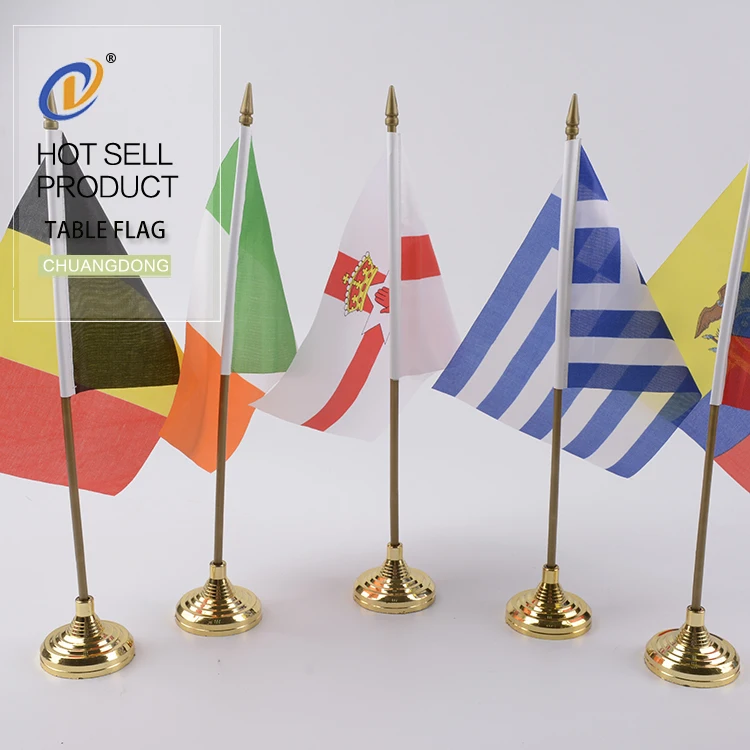 All country Office use desk stand flag 10x15cm table flag| Alibaba.com