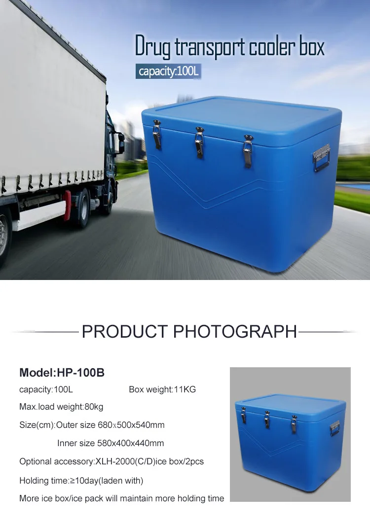 100l Vaccine Cooler Box With Ice Cooler Box In Medical - Buy Keep Food ...