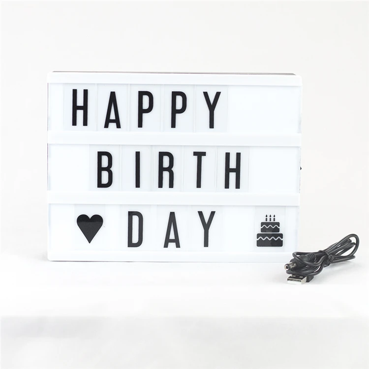 A5 Light Box Cinema Color Changing Educational Toys With Letters Led ...