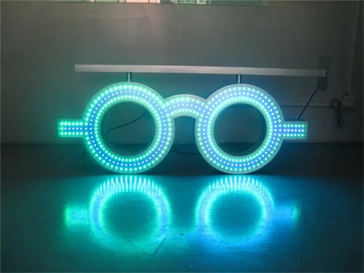 Customized Retail Optical Shop Design Eyewear Store Interior Led ...