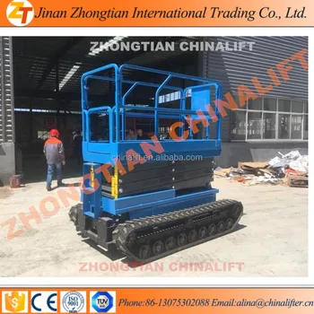 New Off-road 4m-12m Track Crawler Self-propelled Scissor Lift Ztsjyt ...