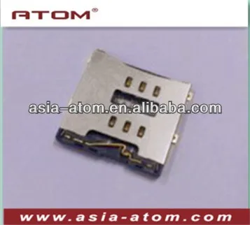 Micro Sim Card Jack 6p Smt Connector Smart Phone Usim Card Jack H=1.7mm ...
