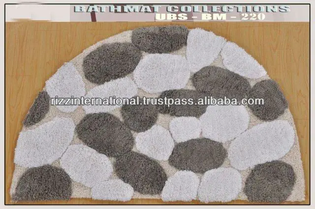 Half Round Moon Bath Mat - Buy Half Round Bath Mat Shaggy Bath Mat ...