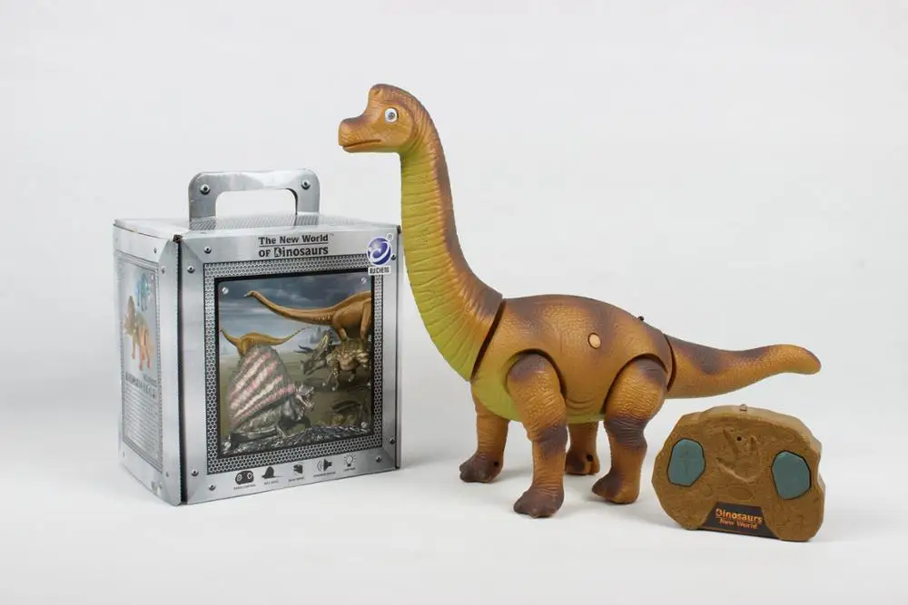 Children Led Play RC Animals Remote Control Brachiosaurus