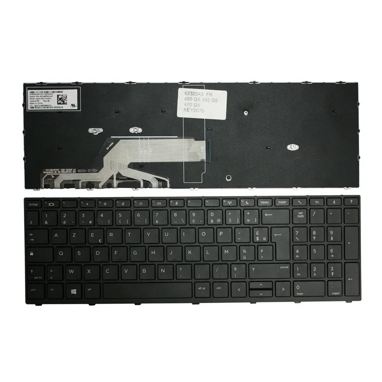HK-HHT New French Layout Keyboard for HP Probook 450 G5 455 G5 470 G5 ...