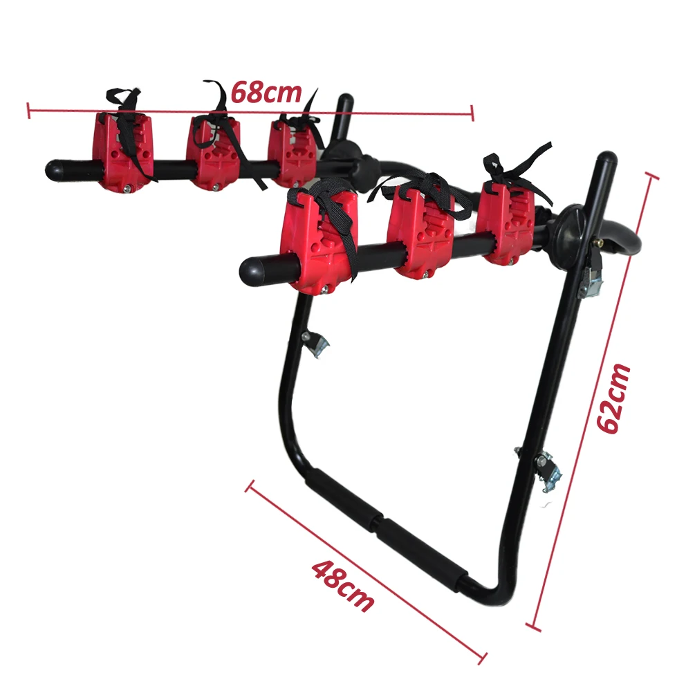 Universal Rear Mounted 3 Bicycle Car Carrier Rack from Factory