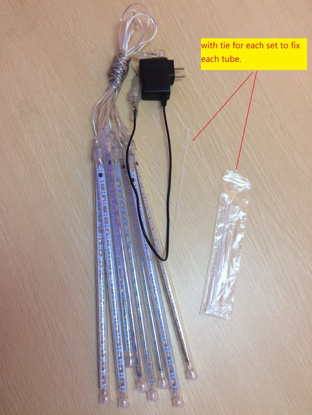 Outdoor Christmas Multicolored Meteor Lights with Falling Rain Drop ...