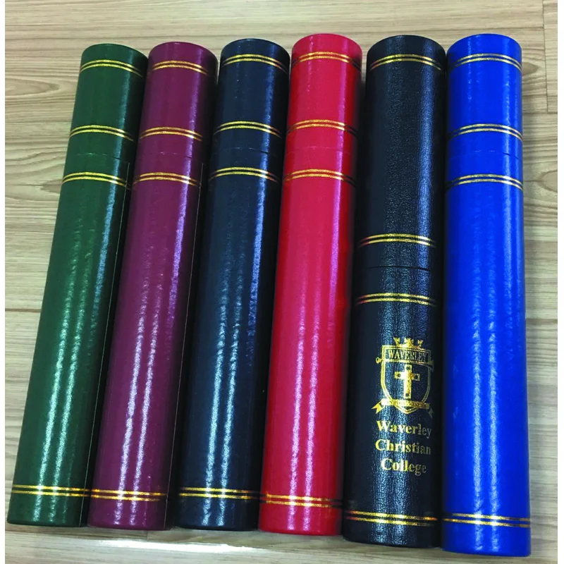 University graduation certificate presentation diploma scroll holder ...