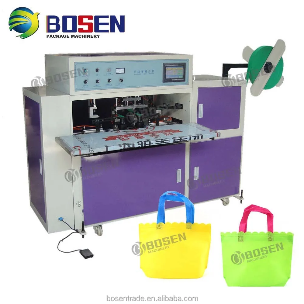 Automatic Non Woven Handle Loop Welding Sealing Bag Making Machine ...
