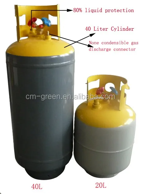 Portable Safe Valve Tank For R22/r134a/r410a Refrigerant Gas Recovery ...