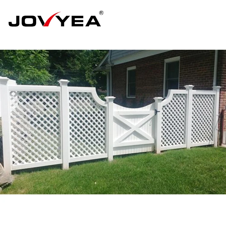 Easy Installation Retractable Outdoor Vinyl Lattice Fence