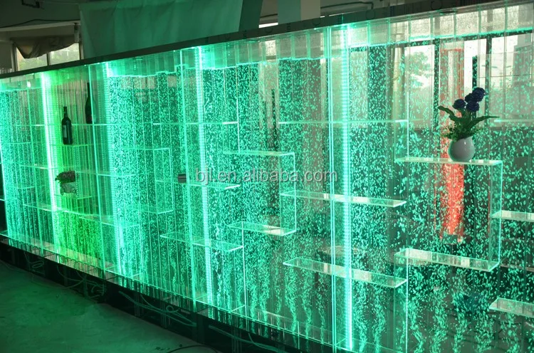 Modern Bar Furniture with LED Changing Acrylic Water Bubbles