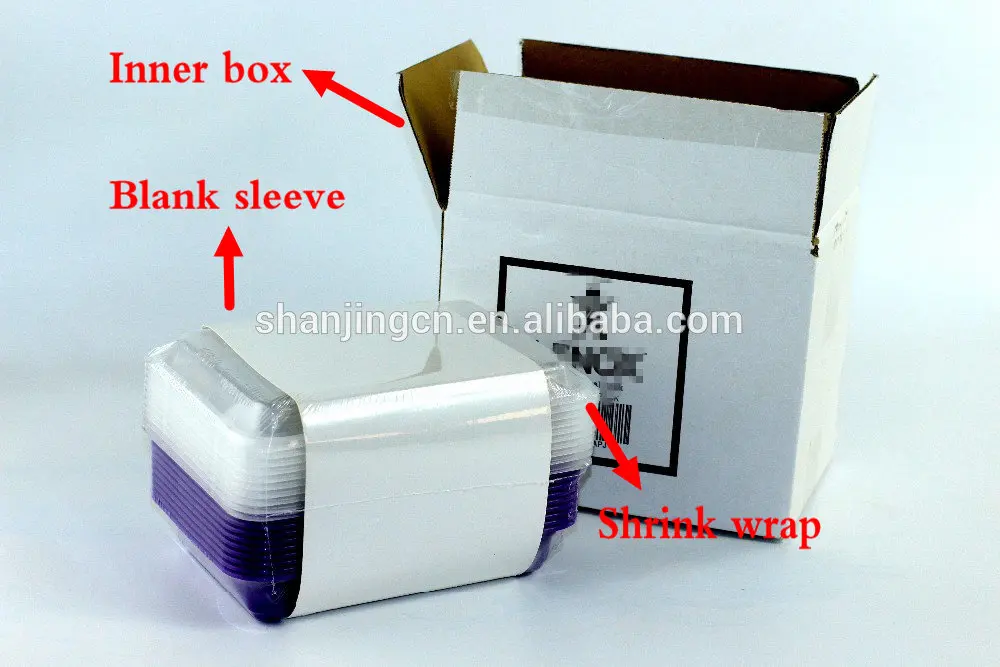 Two Compartments Transparent Plastic Disposable Airtight Food Container ...