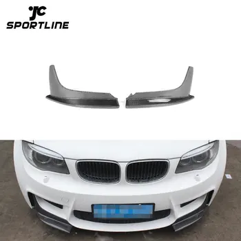 Carbon Fiber 1m E82 Front Splitters For Bmw E82 1m New 1 Series 11-13 ...