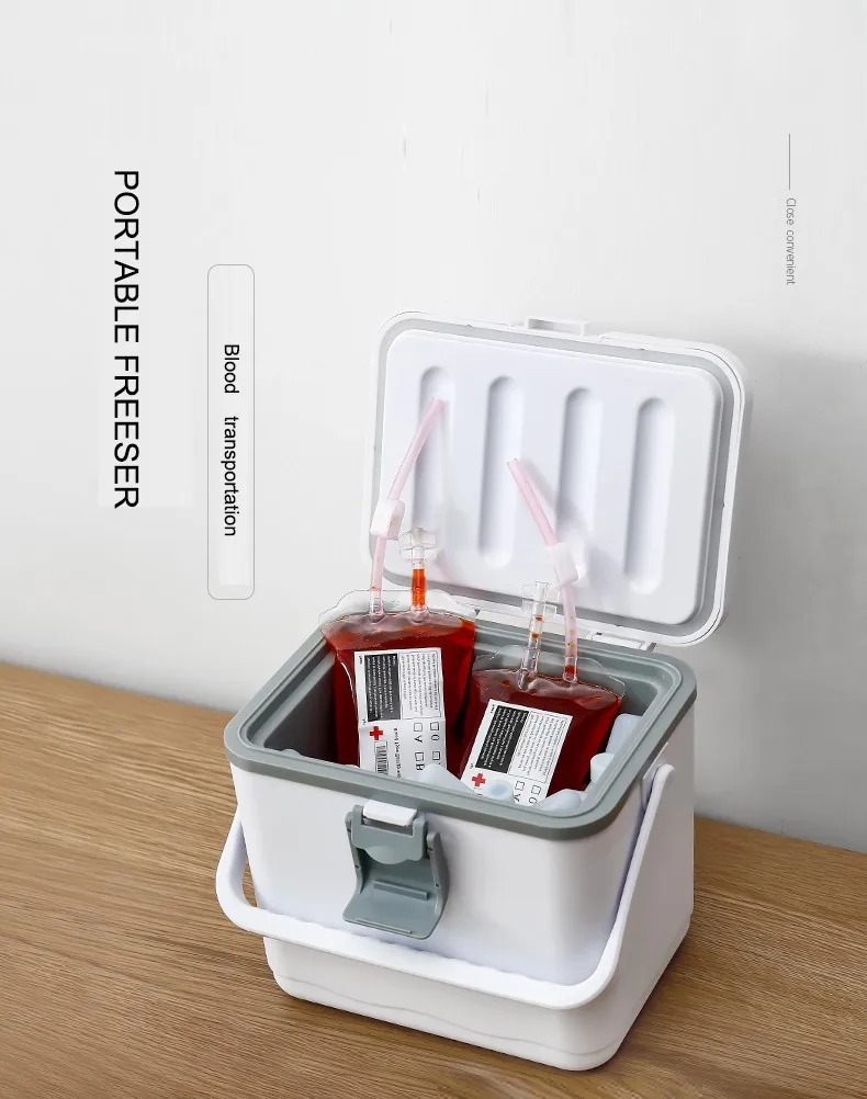 5L Portable Plastic Outdoor Camping Cooler for Medical Vaccine Blood ...