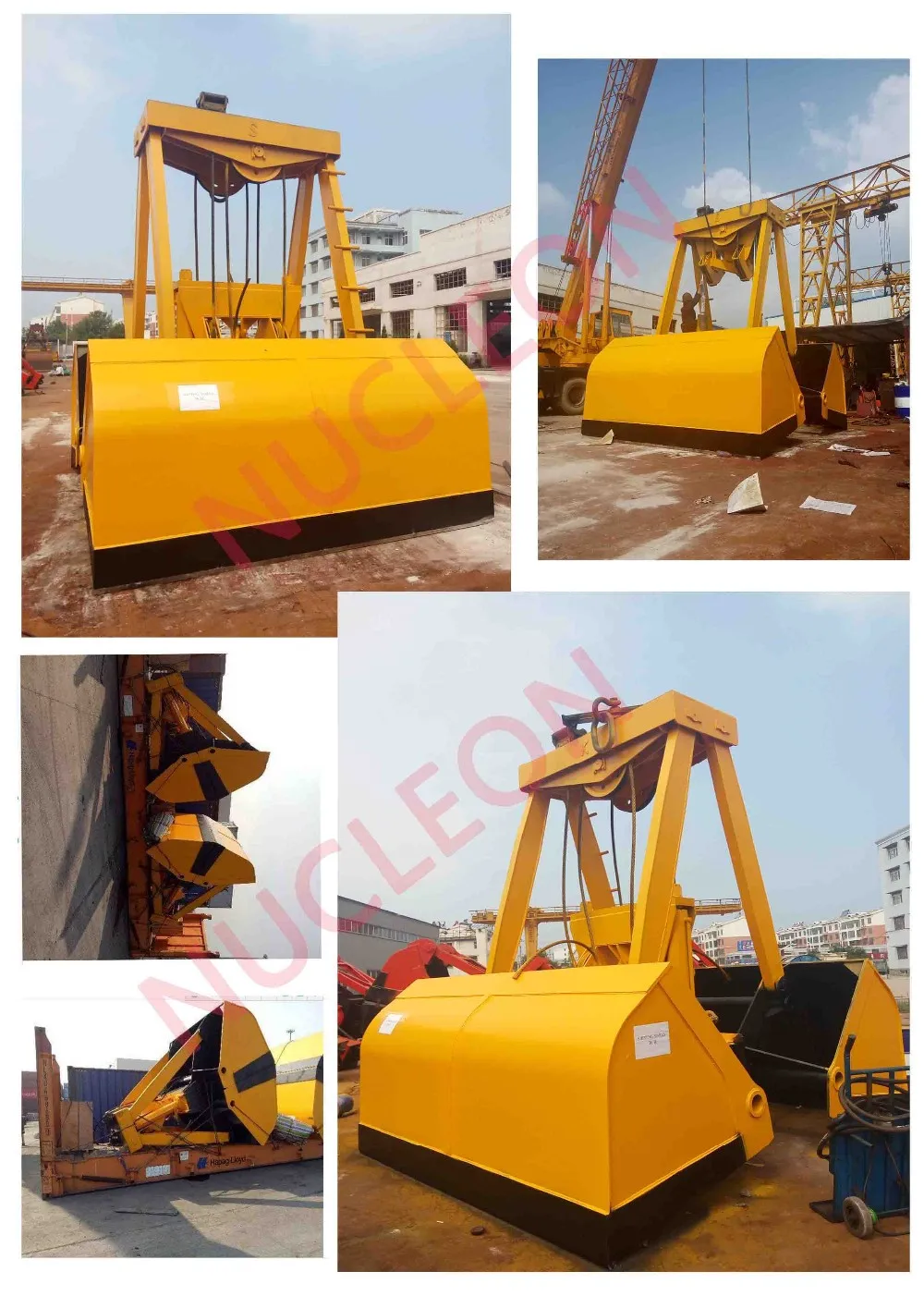 Hot Sale Cheap Price Hydraulic Cargo Crane Excavator Coal Clamshell ...