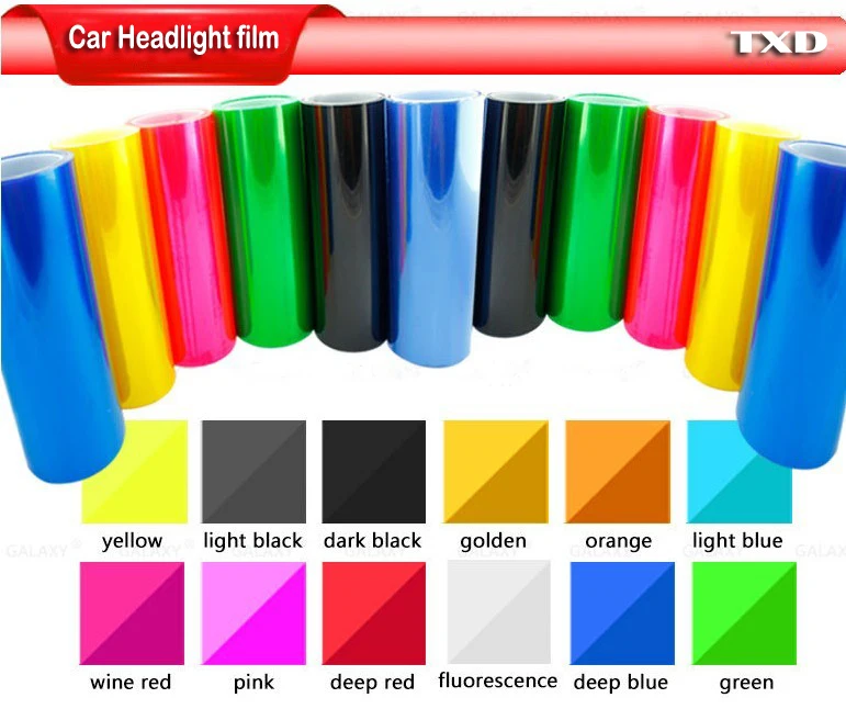 Car Sticker Headlights Taillights Foglights Tint Vinyl Film Self ...