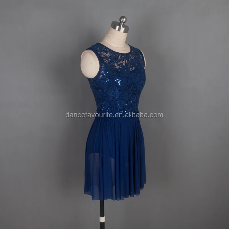 Blue Contemporary Dance Costume
