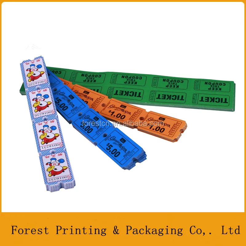 Amusement Machine Tickets Printing,arcade Machine Tickets| Alibaba.com