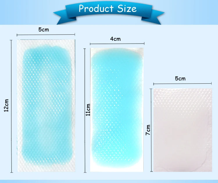 Fever Cooling Gel Patches Cooling Forehead Gel Sheet For Baby Kids ...