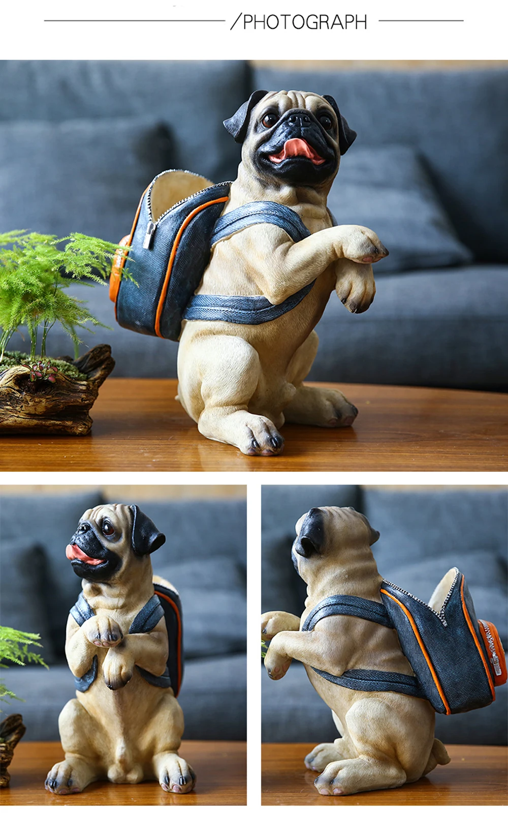 Epoxy Resin Dog Statue - Life Size Animal Figurine