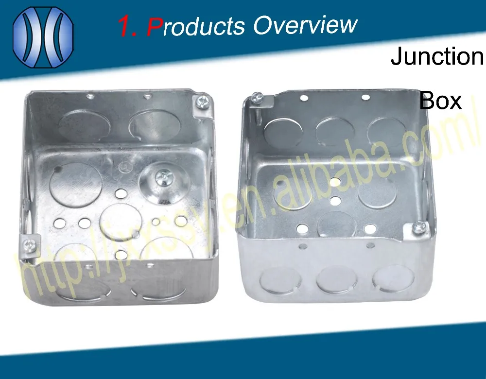 Four Inch Square 2-1/8" Deep American Standard Metal Electrical ...