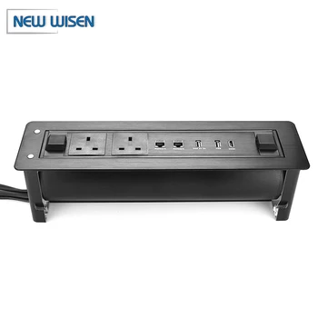 Electric Flip Office Desk Power Outlets Tabletop Socket - Buy Office ...