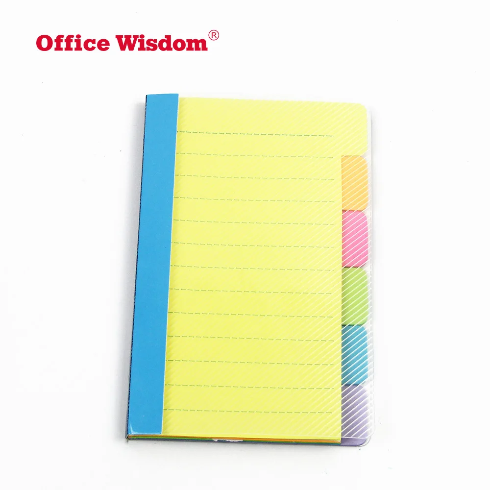 Office Wisdom 60 Ruled 4x6 Inches Divider Sticky Notes with Tag