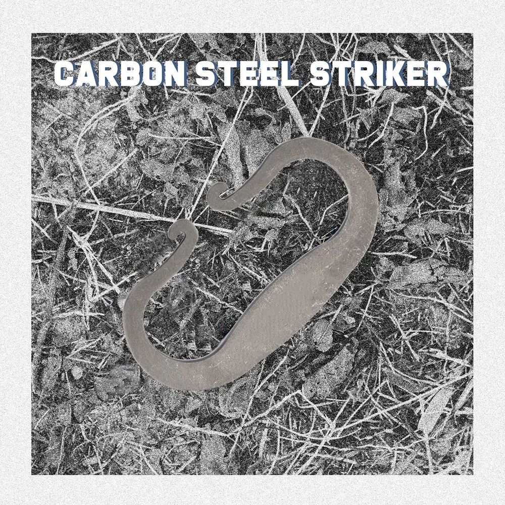 High Carbon Steel Fire Starter Striker for Outdoor Camping & Hiking ...