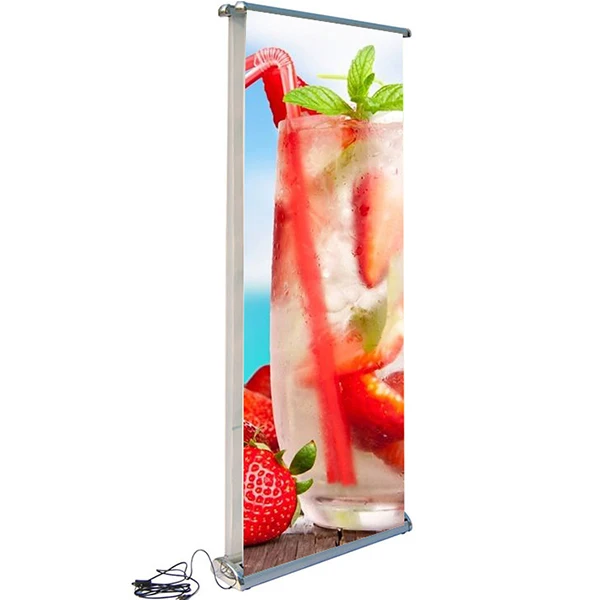 Hot Exhibition Electric Roll Up Banner Stand Scrolling Banner Stand ...
