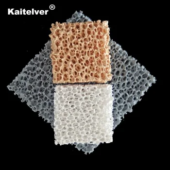 High Porosity Al2o3/ Sic/zro2/ Mgo Ceramic Porous Foam Filter Plate For ...