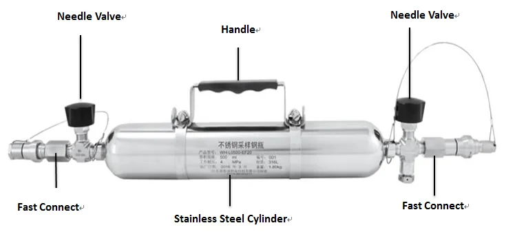 Dot Approved Sample Cylinders Used To Store Transport Liquid And Gas ...