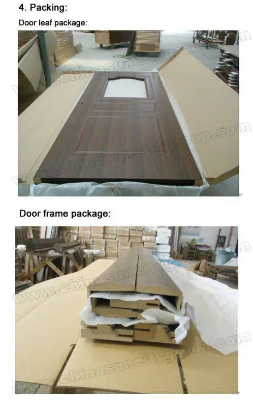 Usa Style Interior Pvc Door Solid Wood Upvc Windows High Quality Prof ...