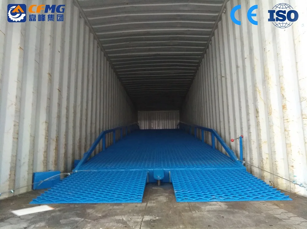 6t-15t Hydraulic Container Truck Forklift Dock Ramp Portable Mobile ...